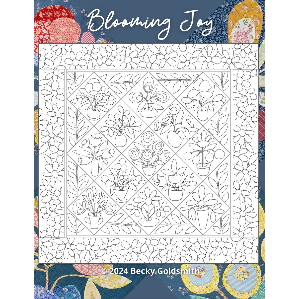 Blooming Joy: Petal Perfect Block of the Month Digital Patterns – Piece O' Cake Designs