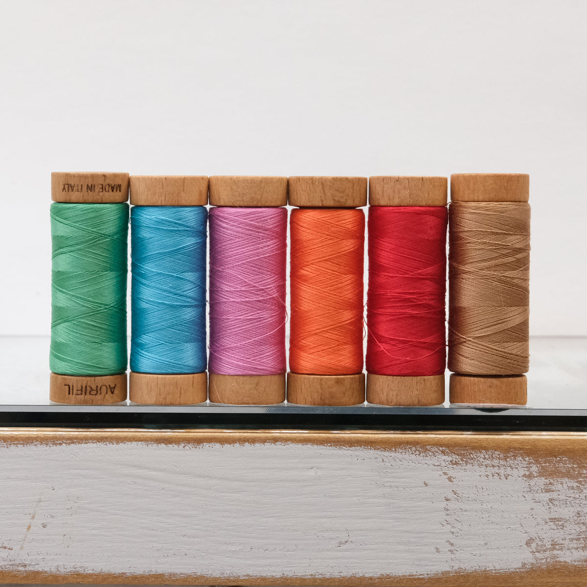 Aurifil 80wt Rainbow - Set of 6 – Piece O' Cake Designs