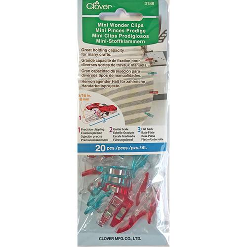 Mini Wonder Clips by Clover - Pack of 20 – Piece O' Cake Designs